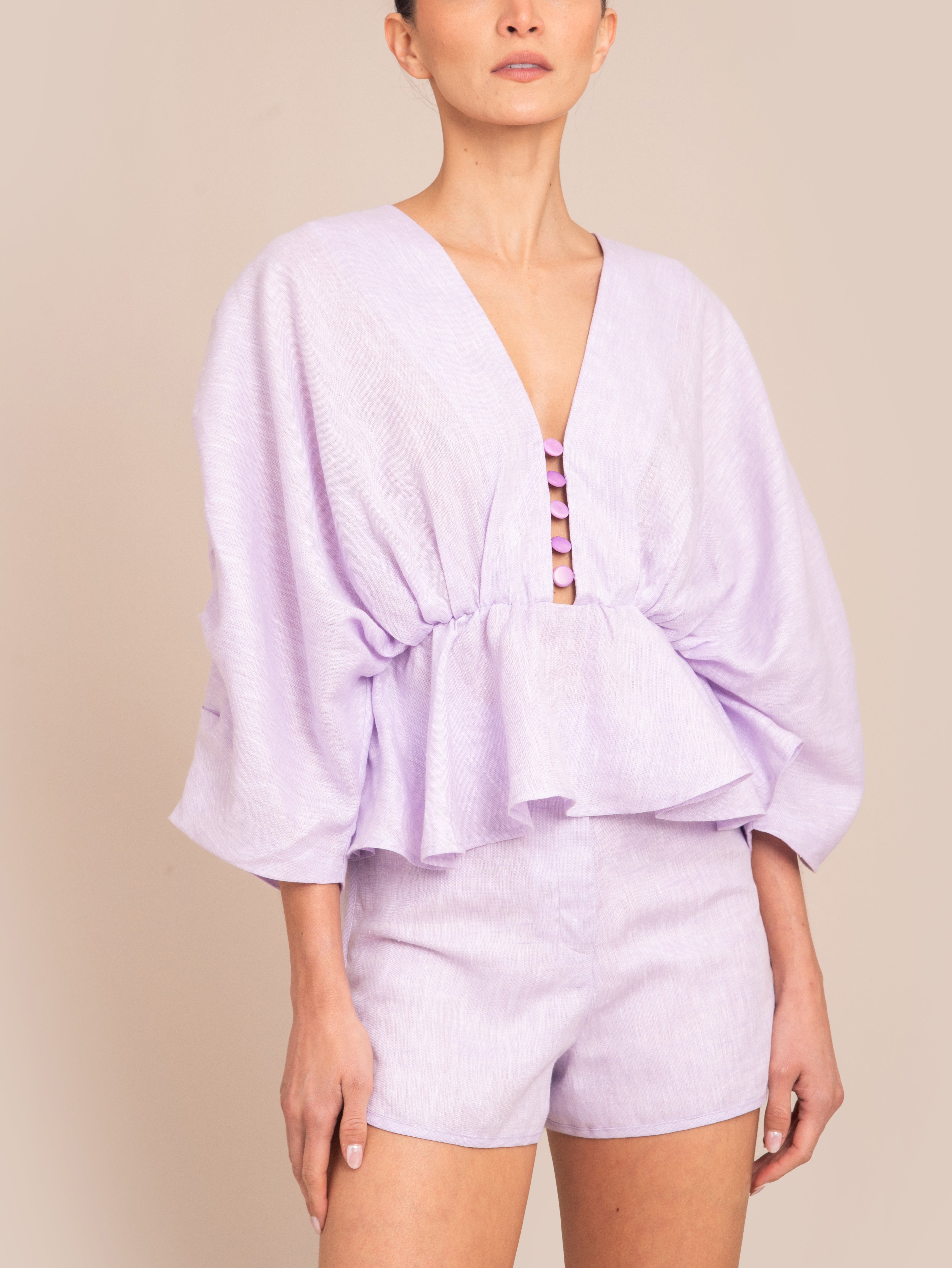 ABIGAIL BLOUSE LILAC